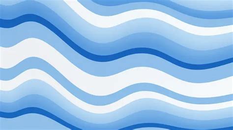 Blue And White Textile Texture Vector Pattern With Seamless Striped Curves Background Fashion