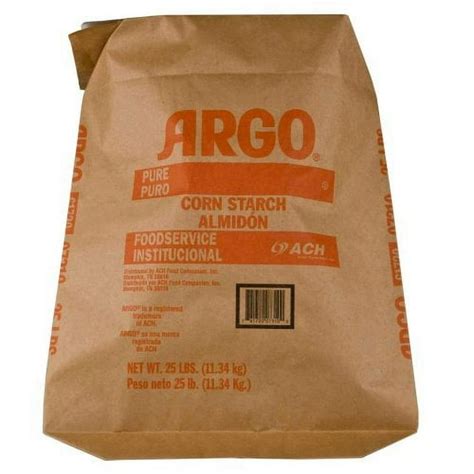 Argo Corn Starch 2001566 Gluten Free 25 Pound 1 Each 343