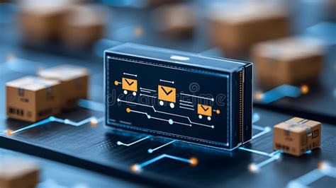 Innovative Infographic Depicting Modern Supply Chain Flow For Efficient