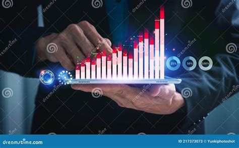 Intelligence Business Analytics Graph Dashboard With Digital Icon Analysis Diagram Growth
