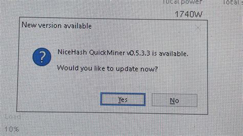 Any Reason Not To Update To The New Version Of Quickminer R NiceHash