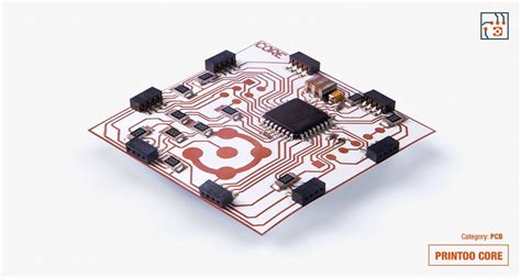 printoo core flexible arduino compatible board atmega328 for