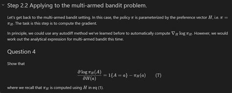 Step 22 Applying To The Multi Armed Bandit Problem