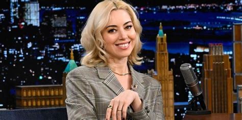 White Lotus Star Aubrey Plaza Trades Impressions — And Saliva — With
