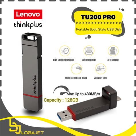 Jual Lenovo Thinkplus Tu Pro Gb Portable Solid State Usb