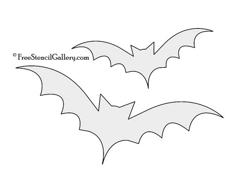 Printable Bat Stencils For Pumpkins