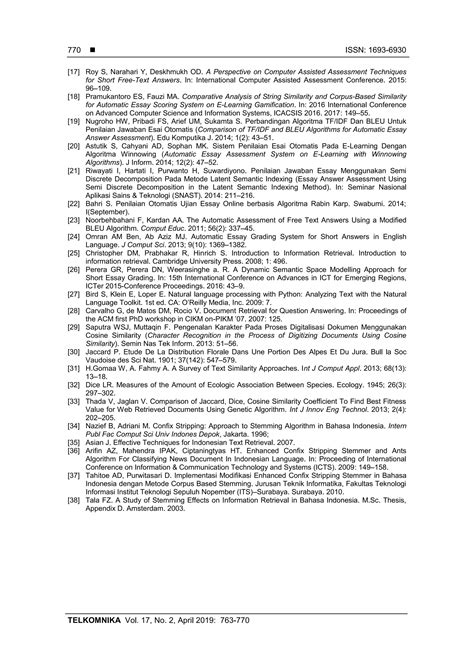 A Scoring Rubric For Automatic Short Answer Grading System Pdf