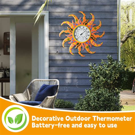Outdoor Thermometer Decorative Sumac 14 Indoor Outdoor Wall Thermometer