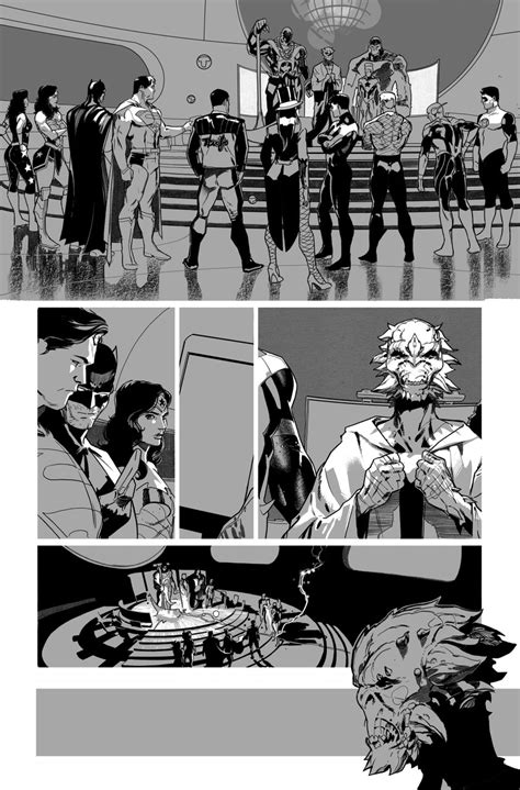 Dc Ko 1 P8 Monoprint The Green Room Comic Art