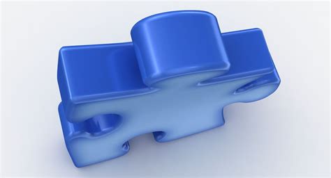 짜낸 퍼즐 파란색 3d 모델 19 Max Fbx Obj 3ds Free3d