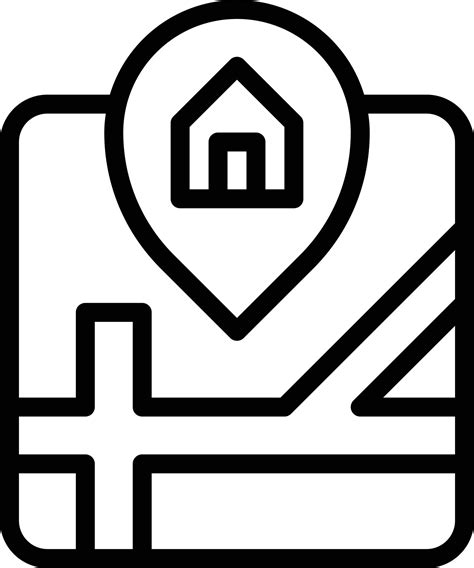 Location Map Address Street Direction Outline Icon 14053906 Vector