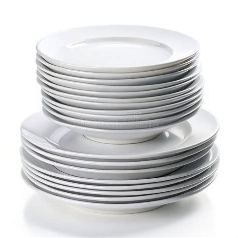 Stack Of Plates Isolated Stock Illustration Illustration Of Ceramic 358183597
