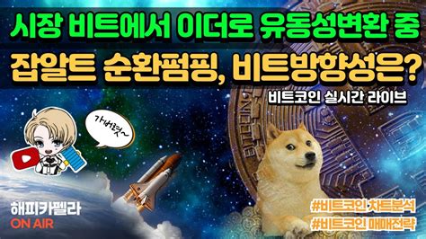 비트코인 실시간 잡알트 순환펌핑 중 시장유동성 비트에서 이더로 변환중 1126 저녁💎비트코인 비트코인실시간 이더리움