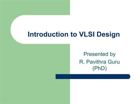 Asic Design Flow Ppt