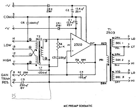 Api 312 Mic Preamp Schematic