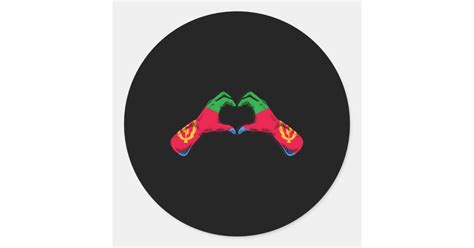 Eritrea Flag Eritrean He Classic Round Sticker Zazzle