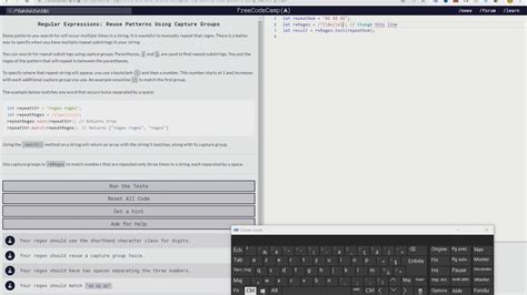 Regular Expressions Reuse Patterns Using Capture Groups Youtube