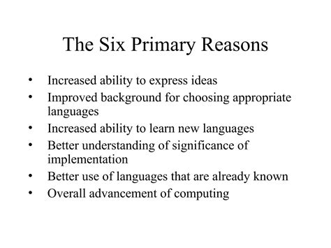 Software Principle Programming Language Ppt