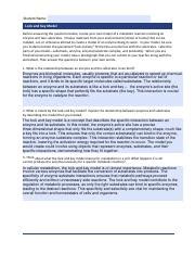 The Importance Of The Lock And Key Model In Enzyme Substrate Course Hero