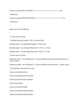 BUS Public Class Bus String BusIdentifier String DriverName D Pdf