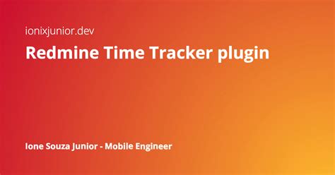Redmine Time Tracker Plugin