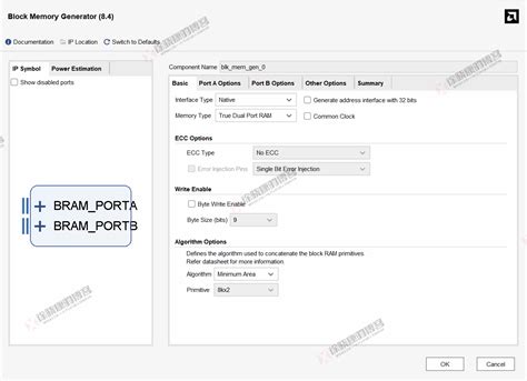 xilinx ip 解析之 block memory generator v8 4 ——02 如何配置 ip（仅 native 接口）