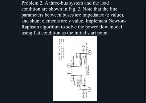 Solved Problem 2 ﻿a Three Bus System And The Load Condition