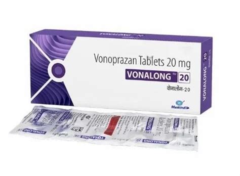 Vonoprazan 20mg Vonalong 20 Packaging Size 10x10 Tablets At ₹ 300