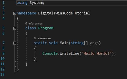 Tutorial Code A Client App Azure Digital Twins Microsoft Learn