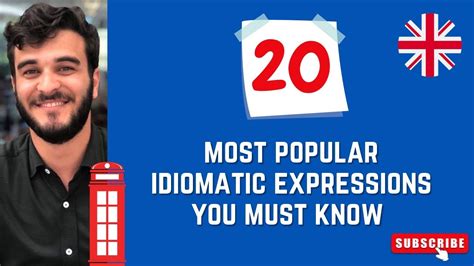 20 most popular English idiomatic expressions to sound like a native ! - YouTube
