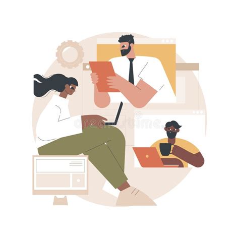 Workflow Abstract Concept Vector Illustration Stock Vector