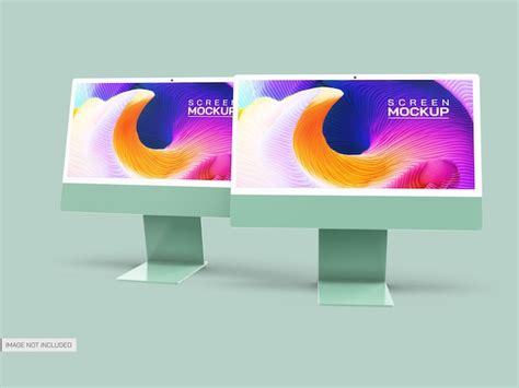 격리 된 데스크톱 화면 모형 프리미엄 Psd 파일