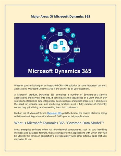 major areas of microsoft dynamics 365 pdf cloud computing internet