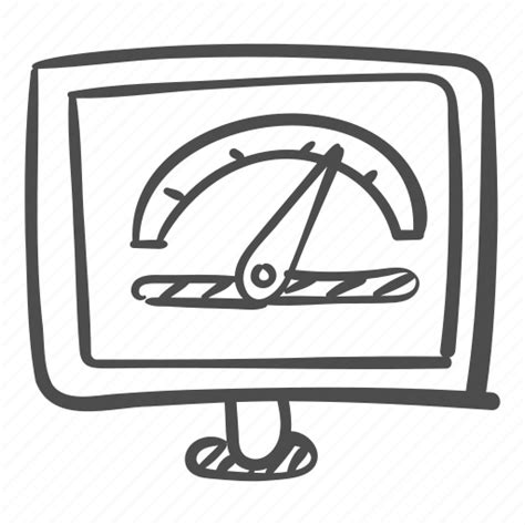 Performance Efficiency Speedometer Meter Speed Difficulty Measure Icon Download On