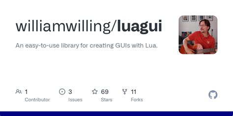 Github Williamwilling Luagui An Easy To Use Library For Creating Guis With Lua
