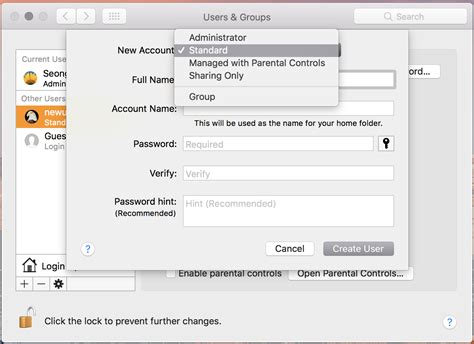 Create User Mac In June