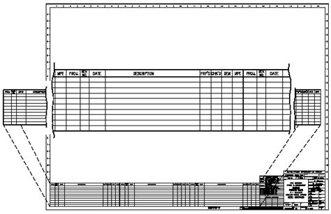 Engineering Drawing Revision Block