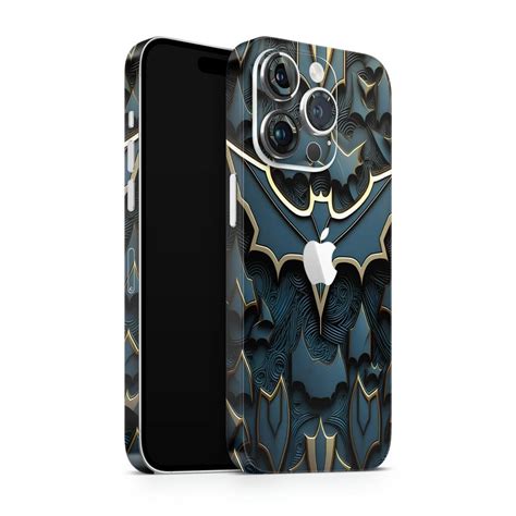 3d Embossed Skin Wrap For Apple Iphone Batman Blue Embossed Skinslegend