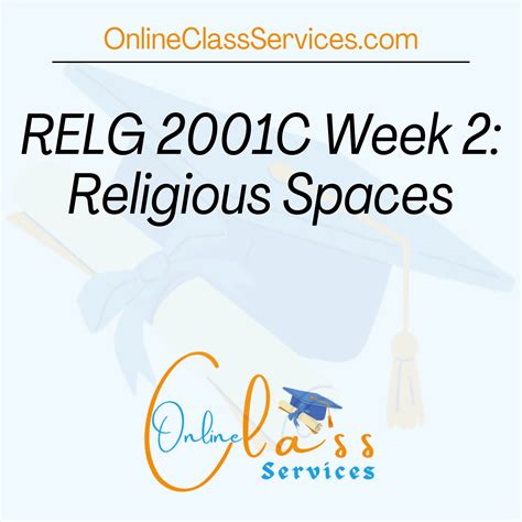 Relg 2001c Week 2 Religious Spaces Online Class Services