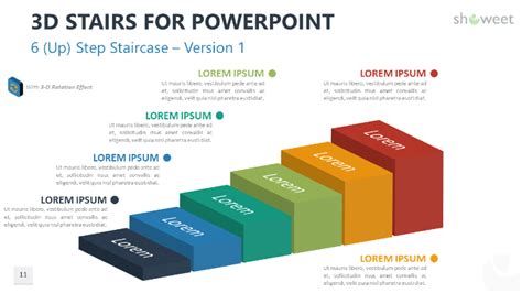 3d Stair Templates For Powerpoint Showeet