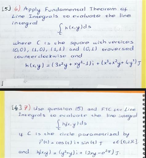 1536 Apply Fundamental Theorem Of Line Integrals Chegg Com