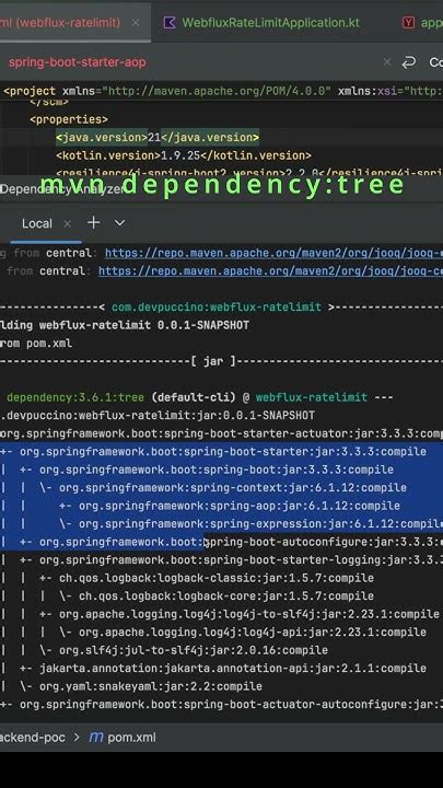 Mvn Dependencytree Maven Dependency Programming Youtube
