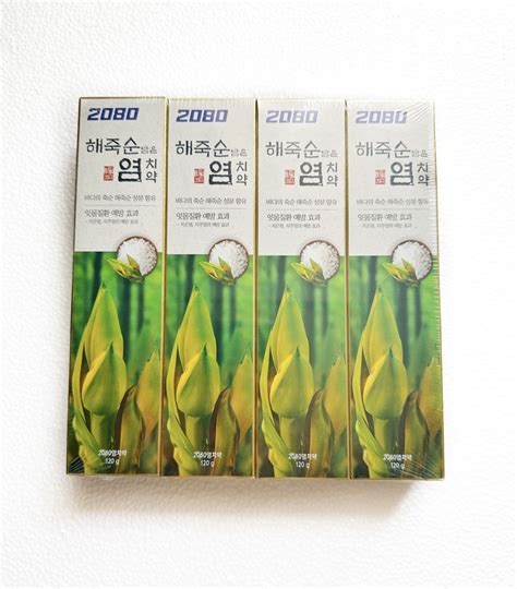 Зубная паста (1 упаковка, 4 шт, 480 гр) 2080 Dental Clinic Matcha Salt ...
