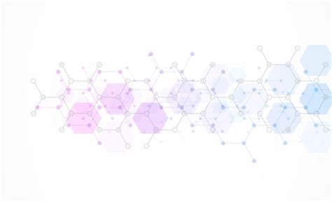 Premium Vector Hexagons Pattern Background Genetic Research Molecular Structure Chemical
