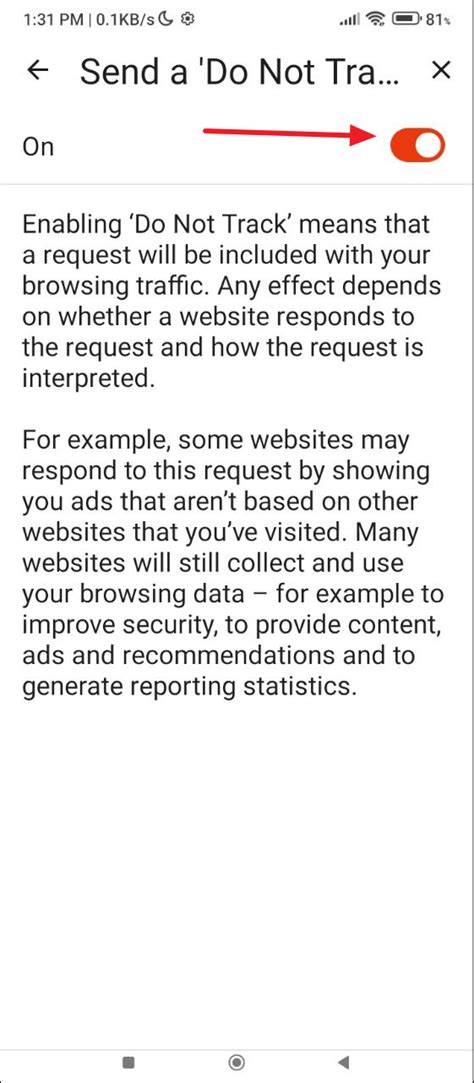 How To Enable Do Not Track In Your Web Browser