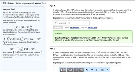 solved to use the principle of linear impulse and momentum
