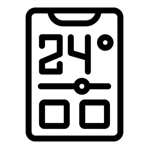 Premium Vector Mobile Phone Displaying Room Temperature Control Interface