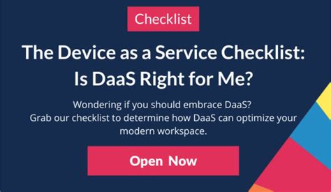 Checklist Is Daas Right For Me