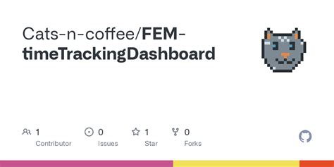 Github Cats N Coffee Fem Timetrackingdashboard