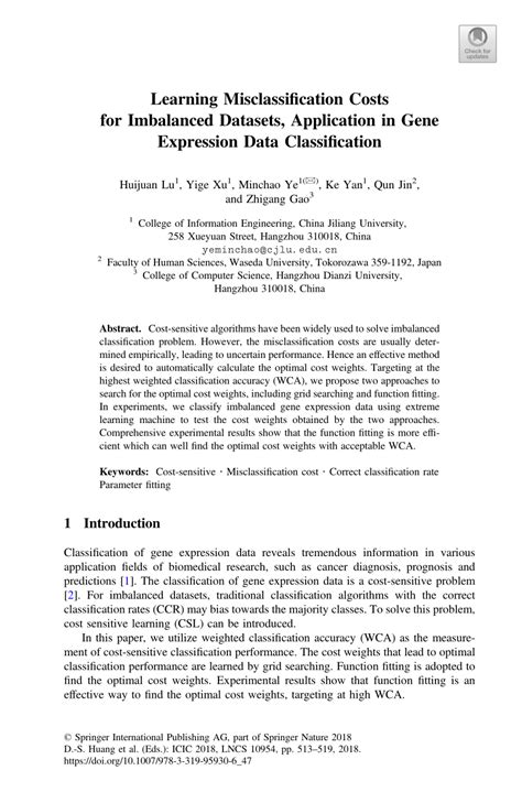 pdf learning misclassification costs for imbalanced datasets